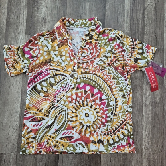 Cathy Daniels | Tops | Vintage Style Shirt Cathy Daniels Boho Blouse ...
